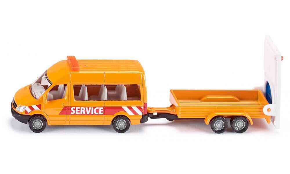 Buy Siku - Transporter with Traffic Control Trailer